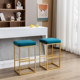 Bar Stools Set of 2 for Kitchen Counter Backless Industrial Stool ...