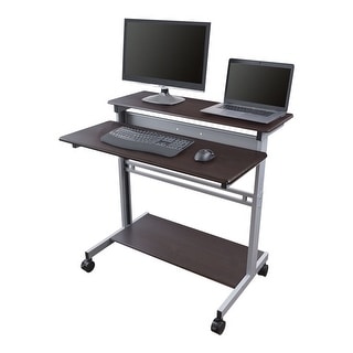 Stand Up Desk Store Rolling Adjustable Height Two Tier Standing Desk ...