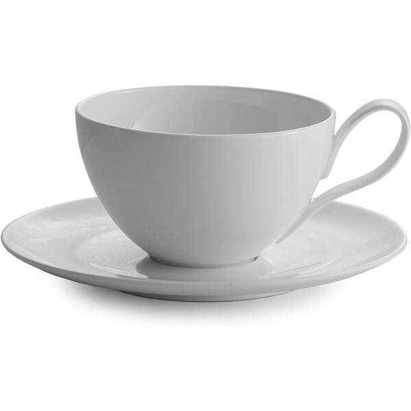 Nambe Skye Cafe Au Lait Teacup And Saucer Coffee Cup - Bed Bath ...