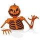 48in Groundbreaking Pumpkin Skeleton Creepy Outdoor Halloween Decor ...