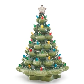 Lenox Treasured Traditions Green Light-Up Tree Figurine - Bed Bath ...