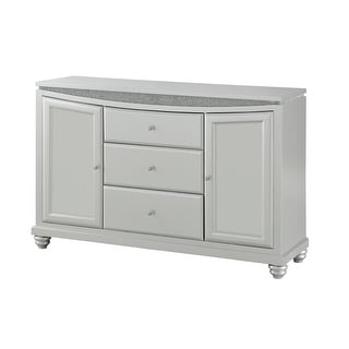 Clarke Platinum 2-Door and 3-Drawer Server - Bed Bath & Beyond - 40581557