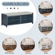 Distressed Shutter Storage Bench with Acacia Veneer for Retro Charm for ...