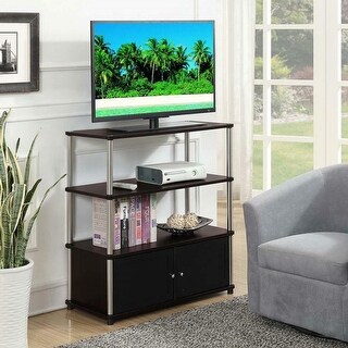 Modern Open Shelf 43" TV Stand in Espresso - 47 inches in width - Bed ...