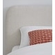 Off-White Upholstered Platform Bed in Ricotta Boucle - Bed Bath ...