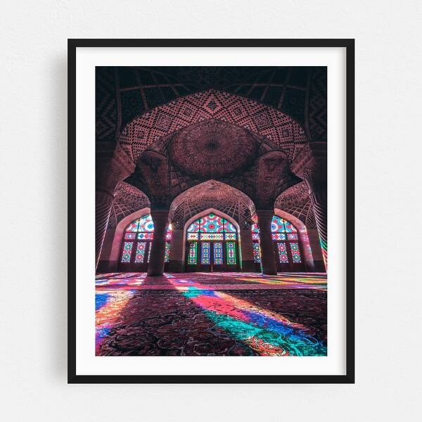 Shiraz Fars Province Iran The rainbow mosque Mosque Art Print/Poster ...