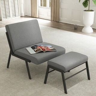 Single Sofa with Ottoman, Armless Chair Sofa, Recliner Sofa - Bed Bath ...