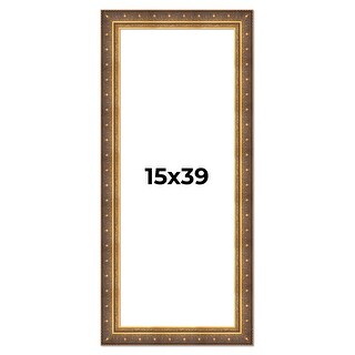 15x39 Frame Vintage Gold Solid Wood Picture Frame | 2.5 Inch Moulding ...