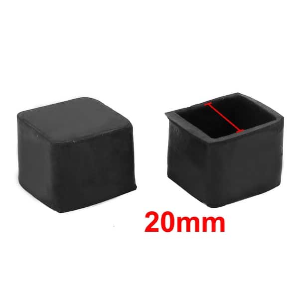 20mmx20mm Rubber Chair Leg Floor Protectors Table Feet Tips Covers Caps ...