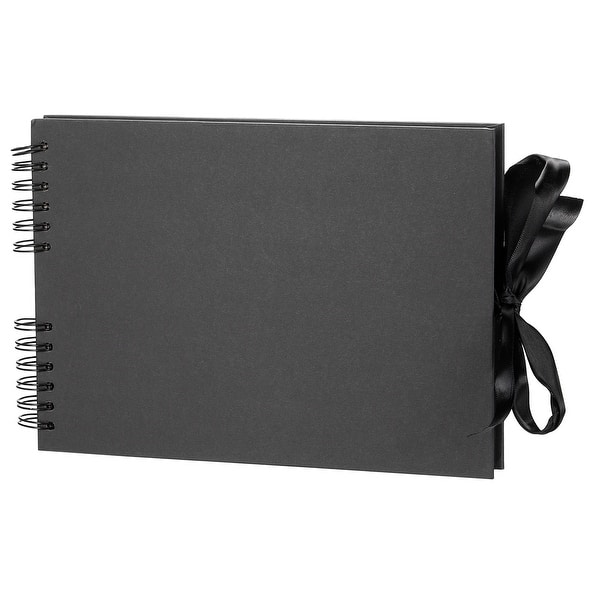 Scrapbook Album, Coil DIY Horizontal Album Photo Album,with 15 Khaki ...