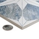 Merola Tile Cassis Stella Blue Day 9-3/4" x 9-3/4" Porcelain Floor and ...