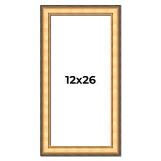 12x26 Frame Gold Plein Aire Solid Wood Picture Frame Width 2 Inches ...