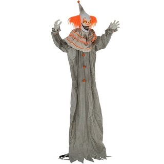 Haired Clown with Turning Head, Waving Arms, and Glowing Red Eyes - Bed ...
