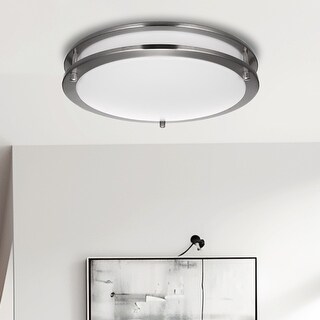 12 Inch Flush Mount Ceiling Light Fixture, 18W 120V 2700K/3000K/4000K ...