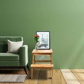 Rectangular Two-Step Stool, Multipurpose Wooden Step Stools - Bed Bath ...