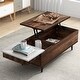 End Table, Side Table, Lift Top Coffee Table for Living Room, Hydraulic ...