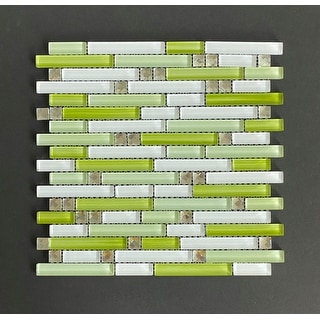 Glass Mosaic - Linear Wall Mosaic Tiles - Bed Bath & Beyond - 39038739
