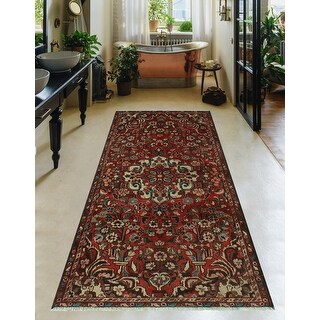 Semi Antique Fadime Red/Ivory Runner - 3'7" x 8'6" - Bed Bath & Beyond ...
