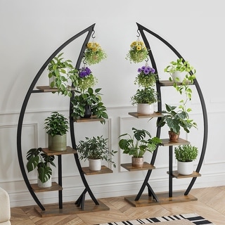 Moasis Indoor Full Spectrum Grow Light Curved Plant Stand Decor Set of ...