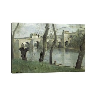 iCanvas "The Bridge at Mantes " by Jean-Baptiste-Camille Corot Canvas ...