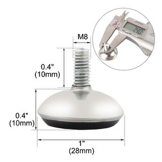 Base Adjustable Furniture Table Chair Glides Leveling Foot 20pcs ...
