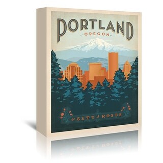 Portland Oregon by Anderson Design Group Wrapped Canvas - Americanflat ...