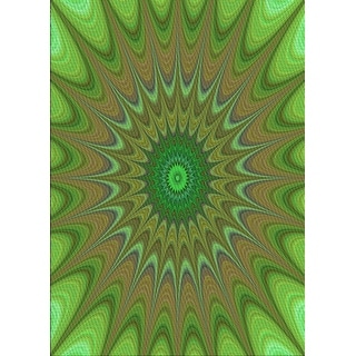 Ahgly Company Machine Washable Transitional Pea Green Area Rugs - Bed ...