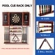 GSE™ 10-Cue Wall Mounting Billiard Cue Rack & Dart Board Cabinet ...