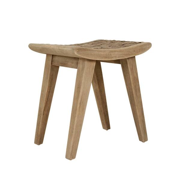 Jaime Natural Coconut Shell Stool by East at Main - Bed Bath & Beyond ...