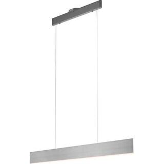 PageOne Lighting Prometheus 6.40 pound Satin Aluminum LED Pendant - Bed ...