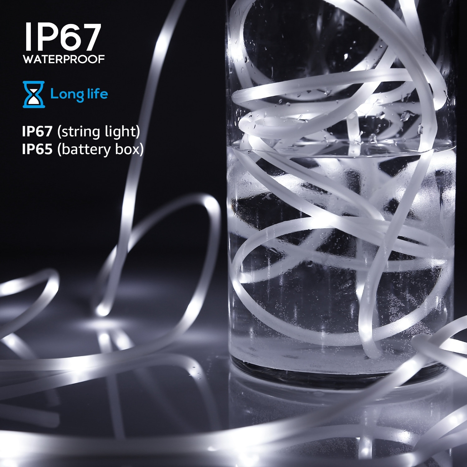 bright white outdoor string lights