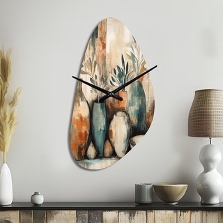 Orange And Green Channeling Bohemian Vibes - Boho Feather Large Wall ...
