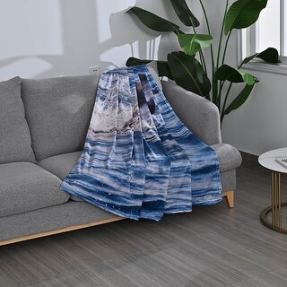 TLV Homesmart Digital Print Pattern Flannel Blanket (60x80) - Bed Bath ...