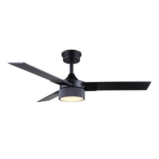 Cale Black 3 Blade Ceiling Fan - Bed Bath & Beyond - 42900185