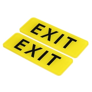 EXIT Sign, Acrylic Self Adhesive Door Stickers Wall Mounting Signs for ...