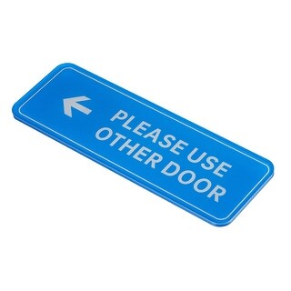 Please Use Other Door Left Arrow Sign, Acrylic Self Adhesive Door ...