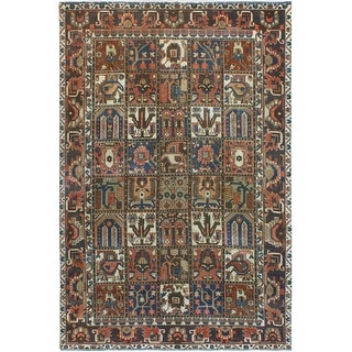 Vintage Distressed Roman Rust/Navy Rug - 6'6" x 9'10" - Bed Bath ...