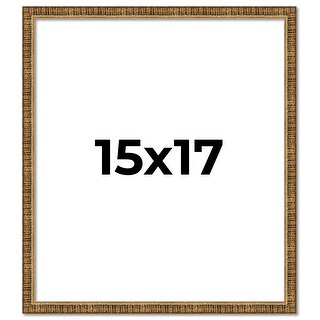15x17 Frame Gold Kingsley Distressed Solid Wood Picture Frame Width ...