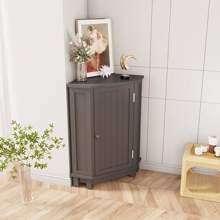 Triangle Corner Storage Cabinet with Adjustable Shelf - Bed Bath ...