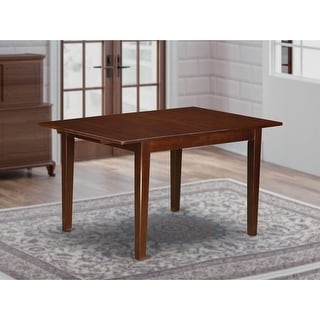 Rectangular Dinette Table with Butterfly Leaf Kitchen Dining Table for ...