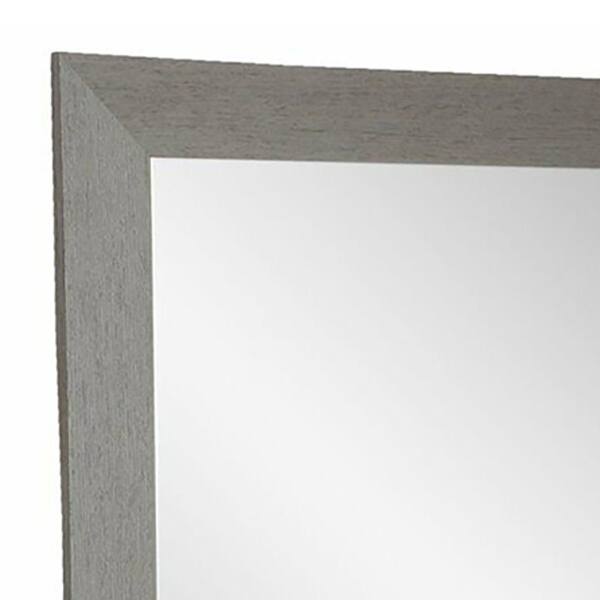 dark grey rectangle mirror