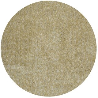 6' Yellow Heather Round Indoor Shag Rug - 6' x 7' - Bed Bath & Beyond ...