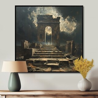 Designart "Grey White Historic Roman Heritage Monument" Monuments ...