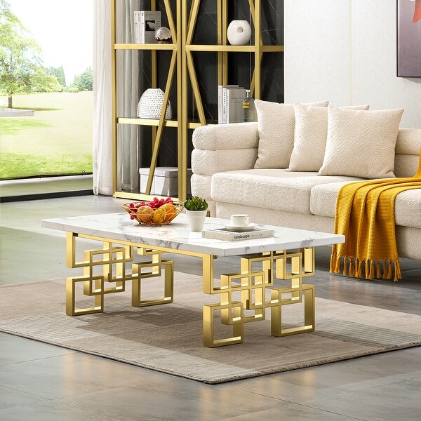 Luxury White and Gold Living Room Tables Coffee Table End Table Console Table for Living Room Guest Hall Reception Room Entryway Bed Bath Beyond 39194806