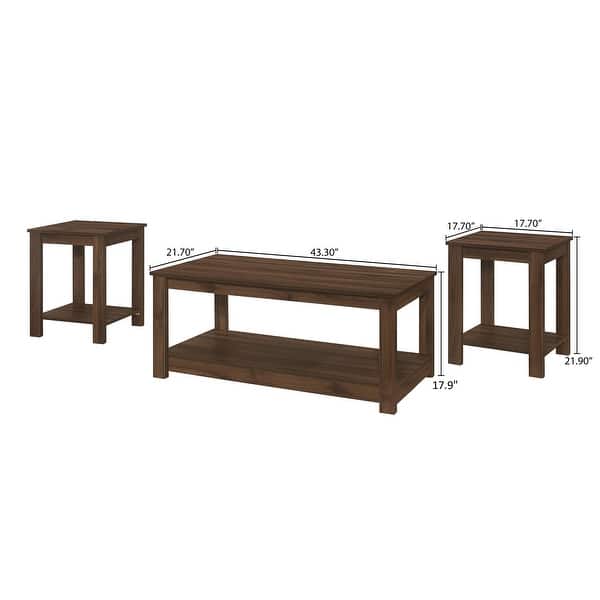 Levi 3 pieces Coffee Table Set - Bed Bath & Beyond - 38232789