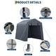 7x10 Ft Carport Heavy Duty Tent with Roll-Up Windows, Outdoor Portable ...