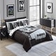 Las Vegas Raiders NFL Licensed "Status" Bed In A Bag Comforter & Sheet ...