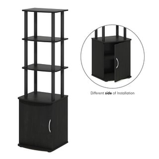 Furinno Turn-N-Tube 3-Tier Tall TV Entertainment Side Table Display ...