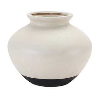 Two Tone Ceramic Vase 9"D - Bed Bath & Beyond - 38291809