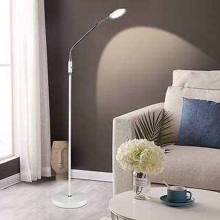 LED Reading Light Floor Lamp Gooseneck Modern Standing Pole Light - 1 ...